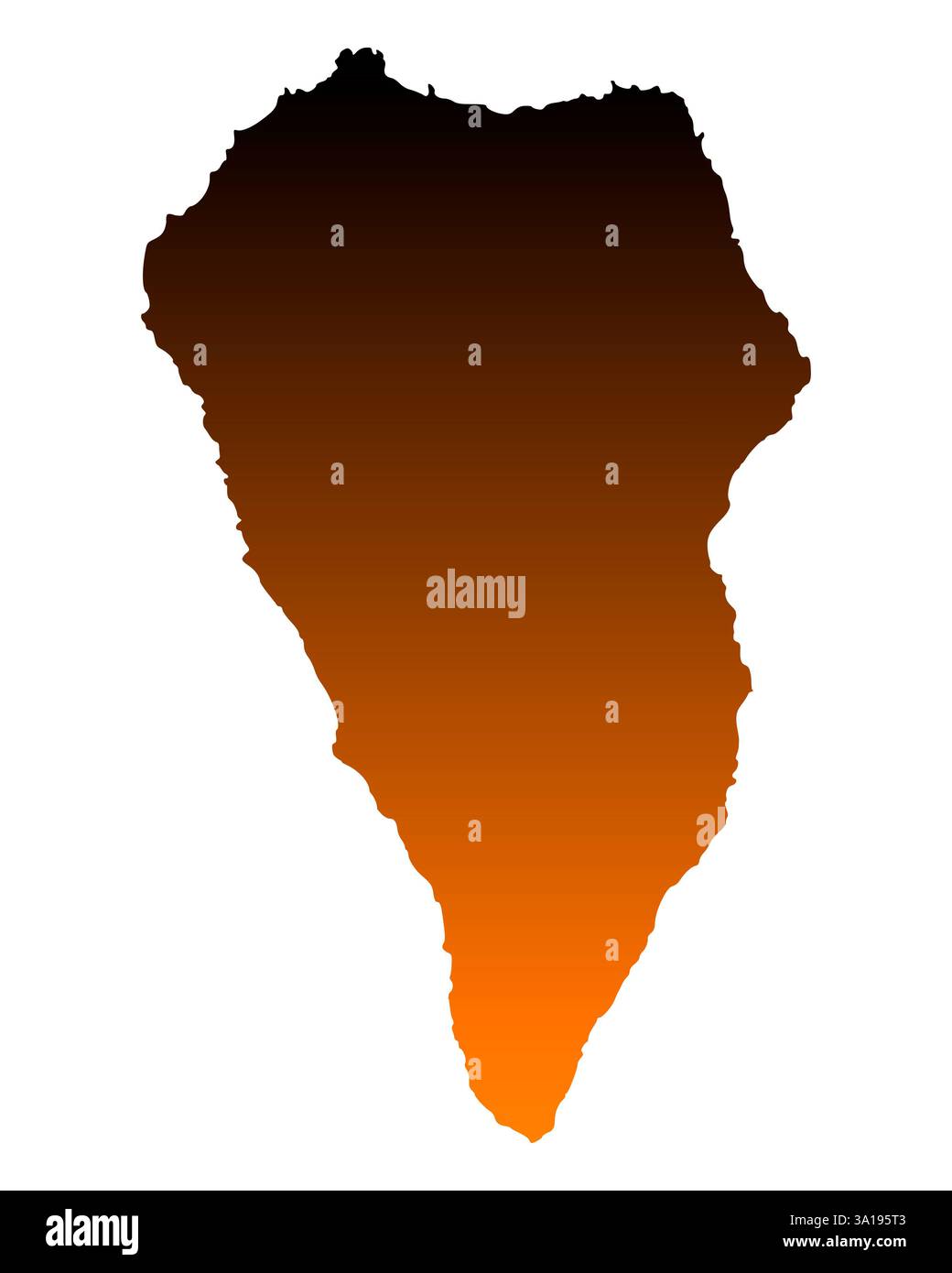 Map of La Palma Stock Photo - Alamy