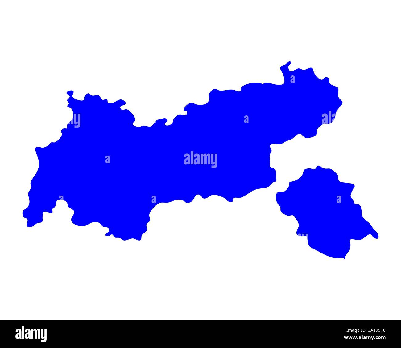 Map of Tyrol Stock Photo - Alamy