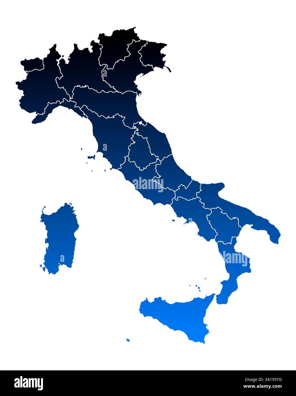 Map of Italy Stock Photo - Alamy