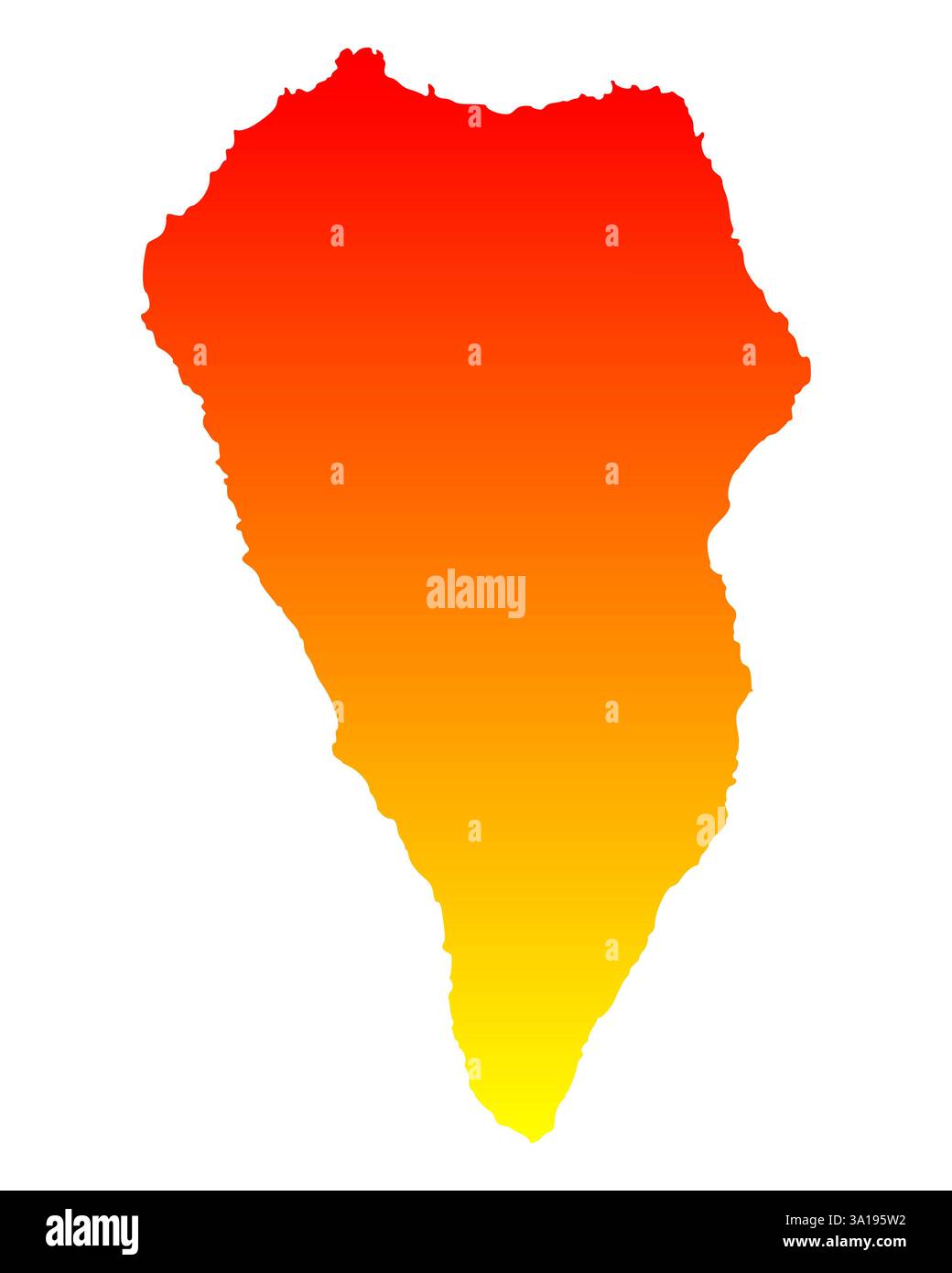 Island la palma map hi-res stock photography and images - Alamy