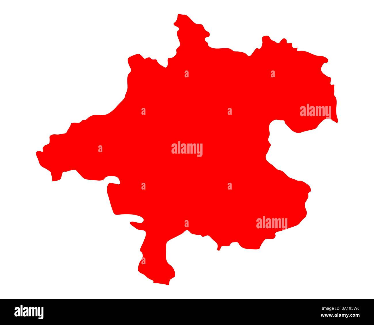 Map of Upper Austria Stock Photo - Alamy
