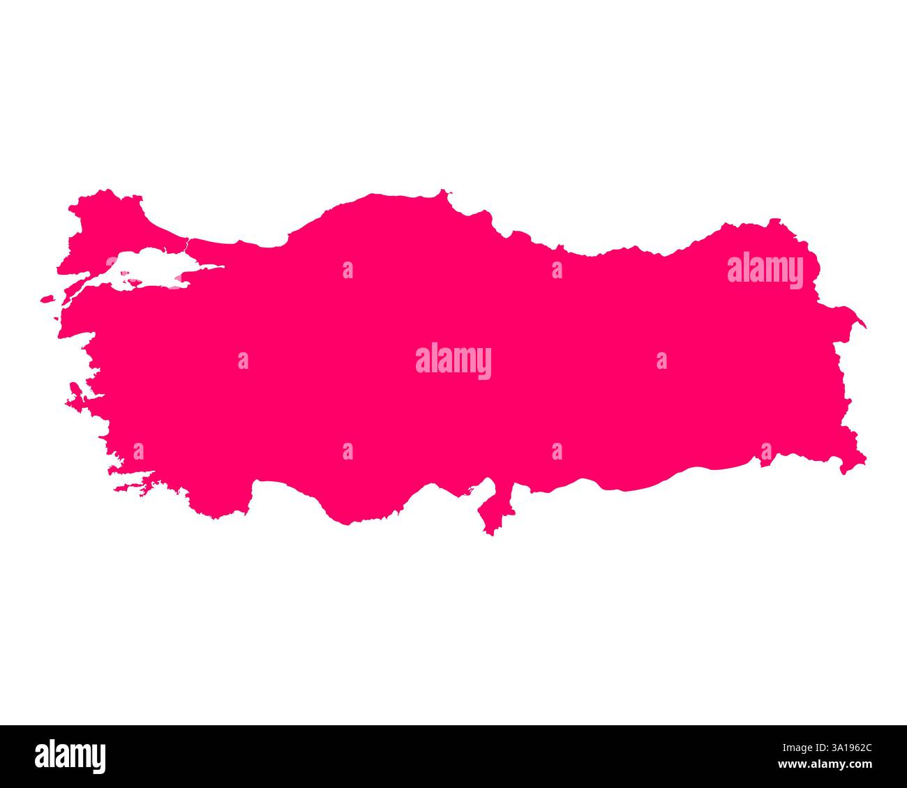 Map of Turkey Stock Photo - Alamy
