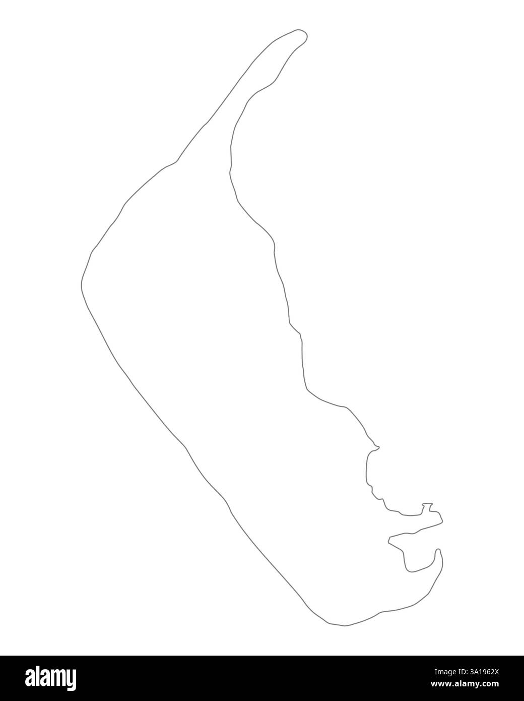 Map of Amrum Stock Photo - Alamy