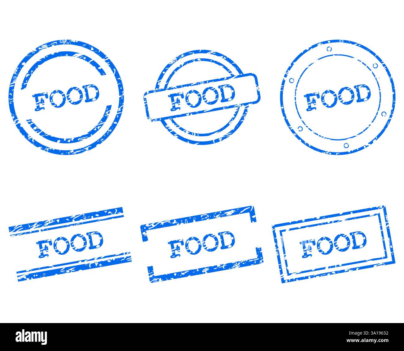 Blue graphic symbol food Cut Out Stock Images & Pictures - Alamy
