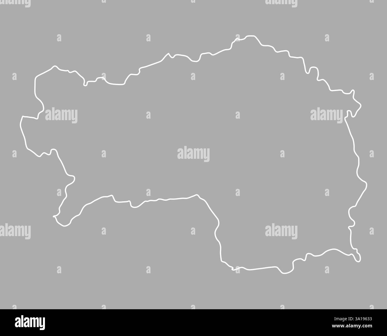 Map of Styria Stock Photo - Alamy