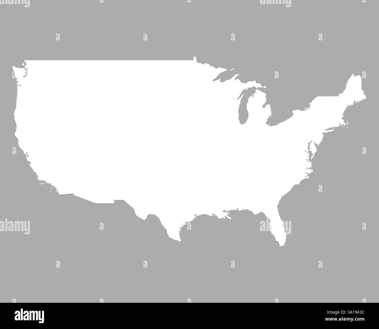 Map of the USA Stock Photo - Alamy