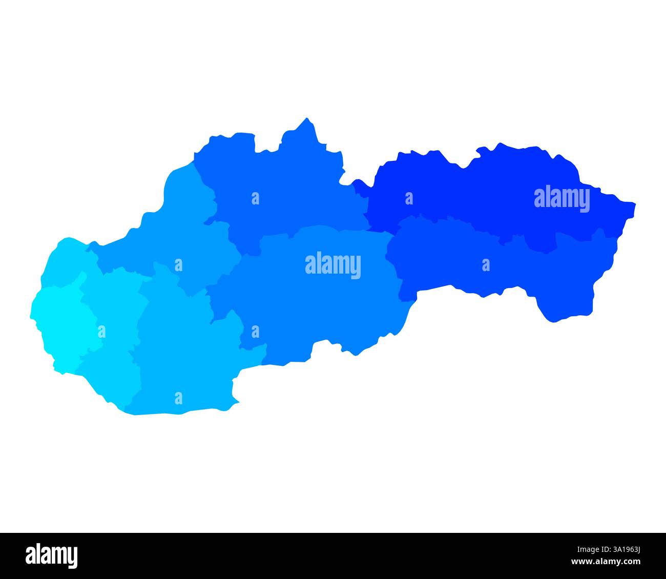 Map of Slovakia Stock Photo - Alamy