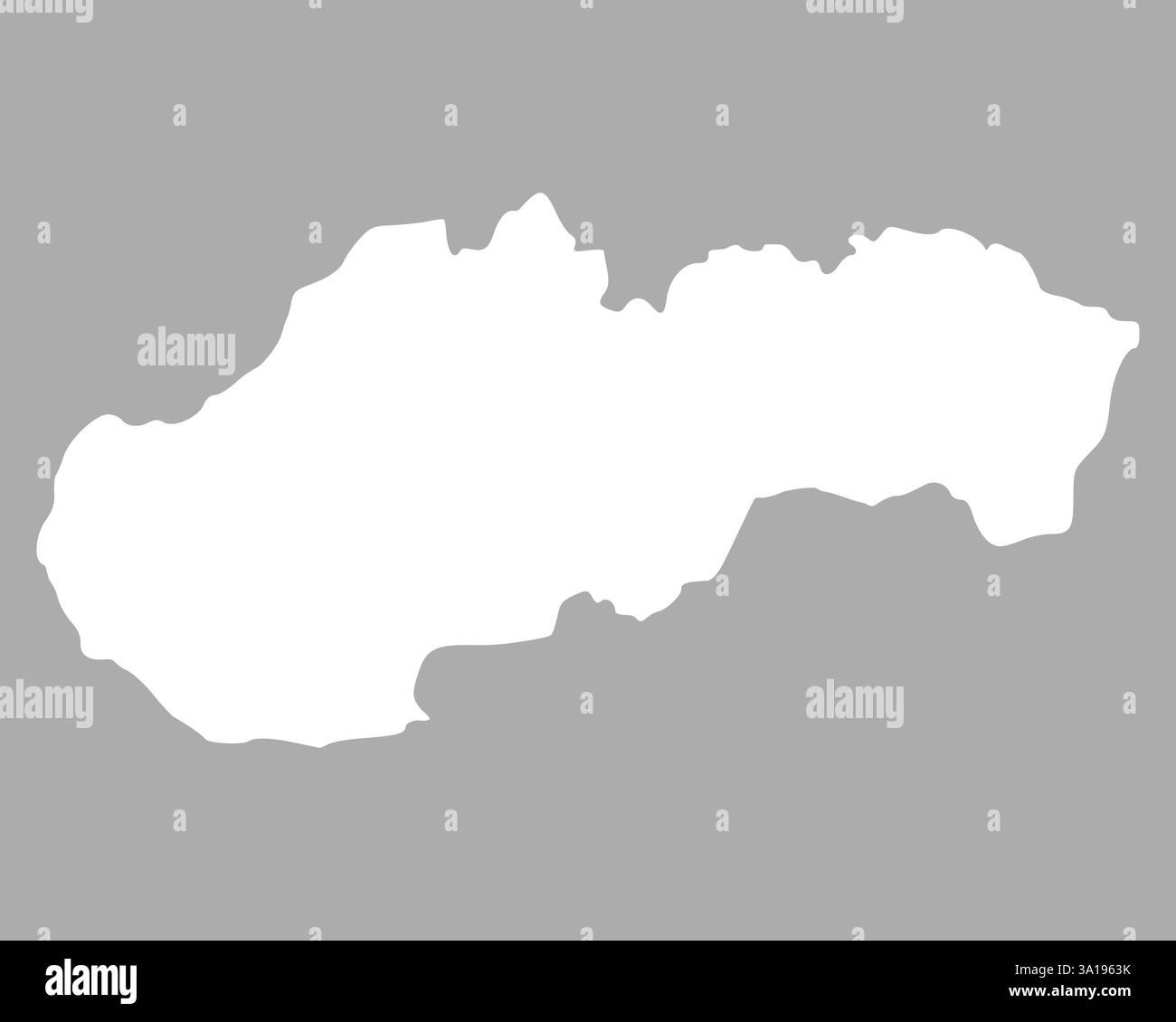 Map of Slovakia Stock Photo - Alamy