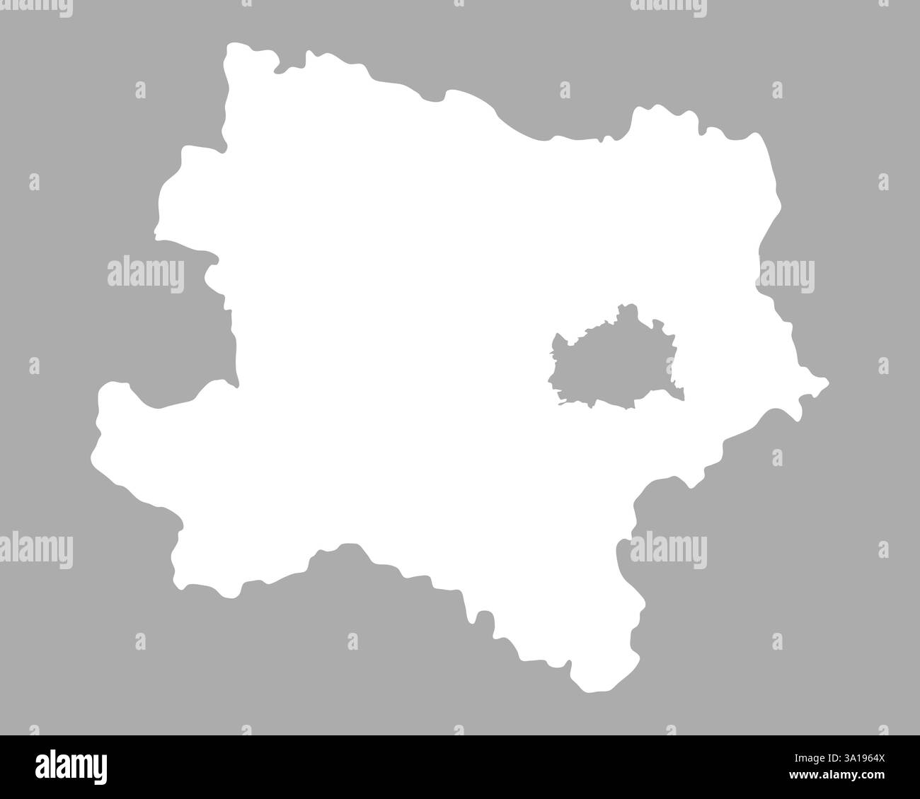 Map of Lower Austria Stock Photo - Alamy