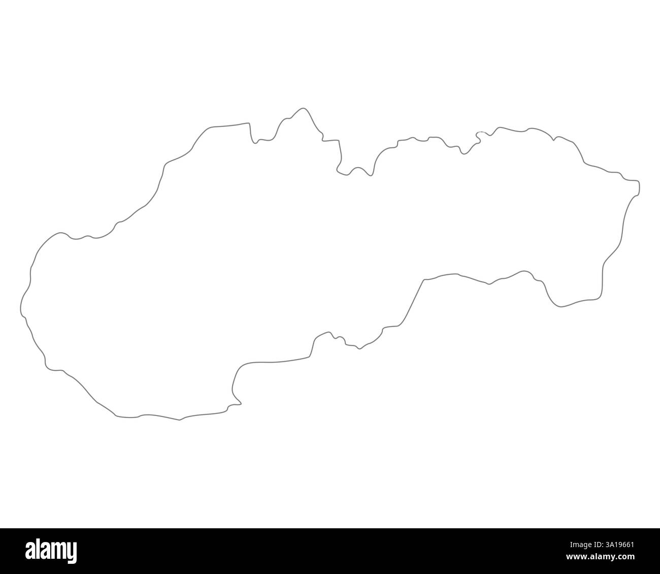 Map of Slovakia Stock Photo - Alamy