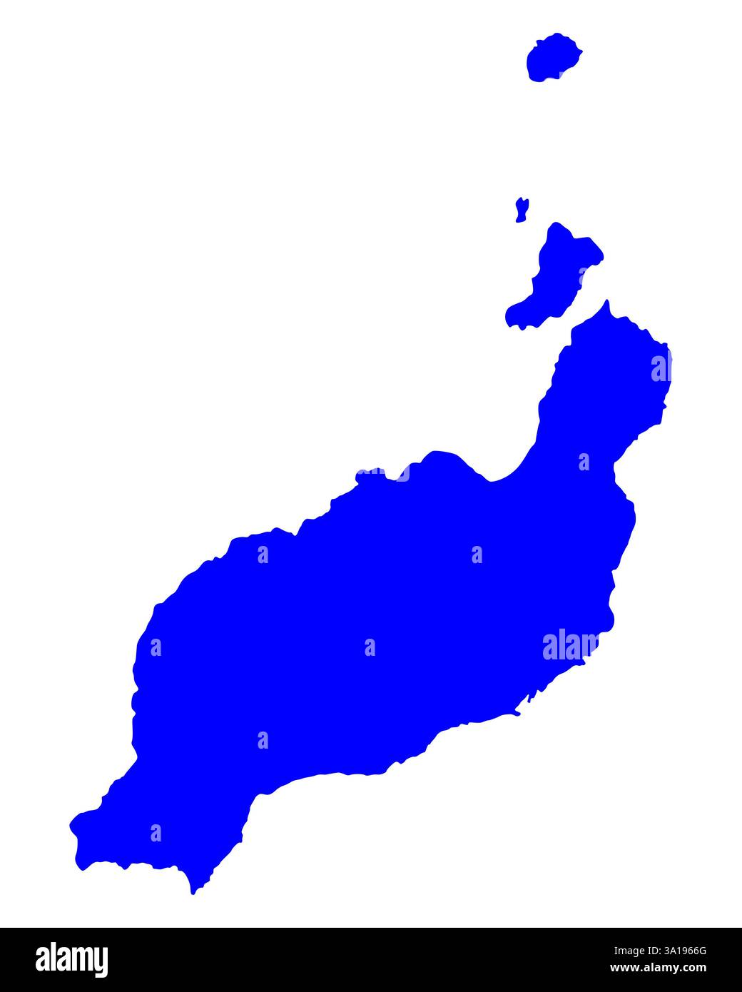 Map of Lanzarote Stock Photo - Alamy