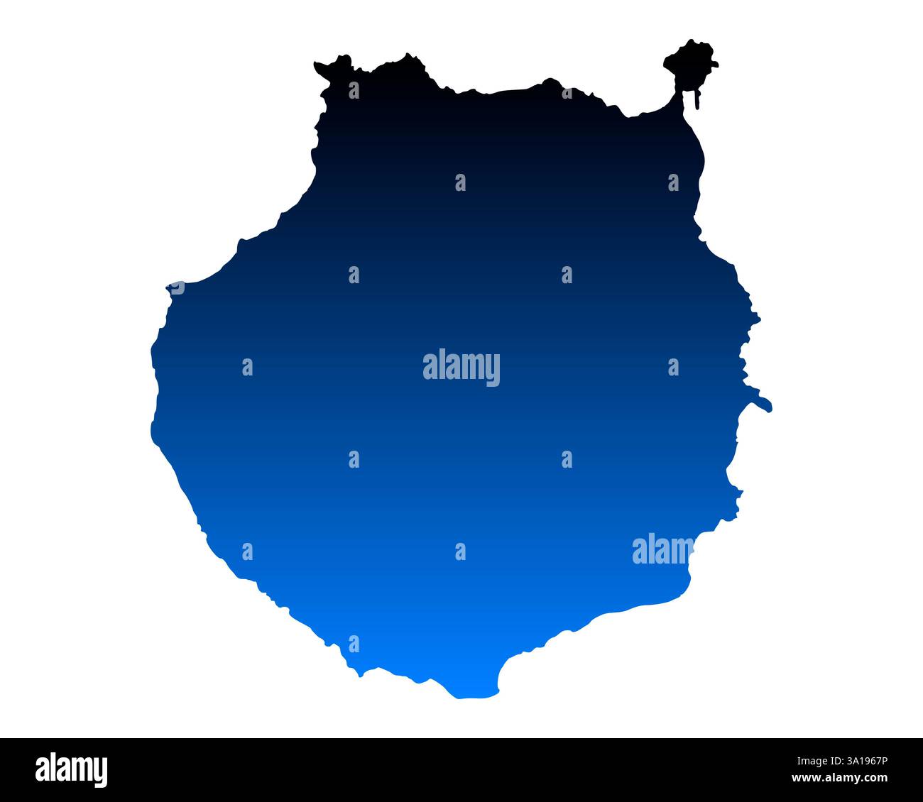 Map of Gran Canaria Stock Photo - Alamy