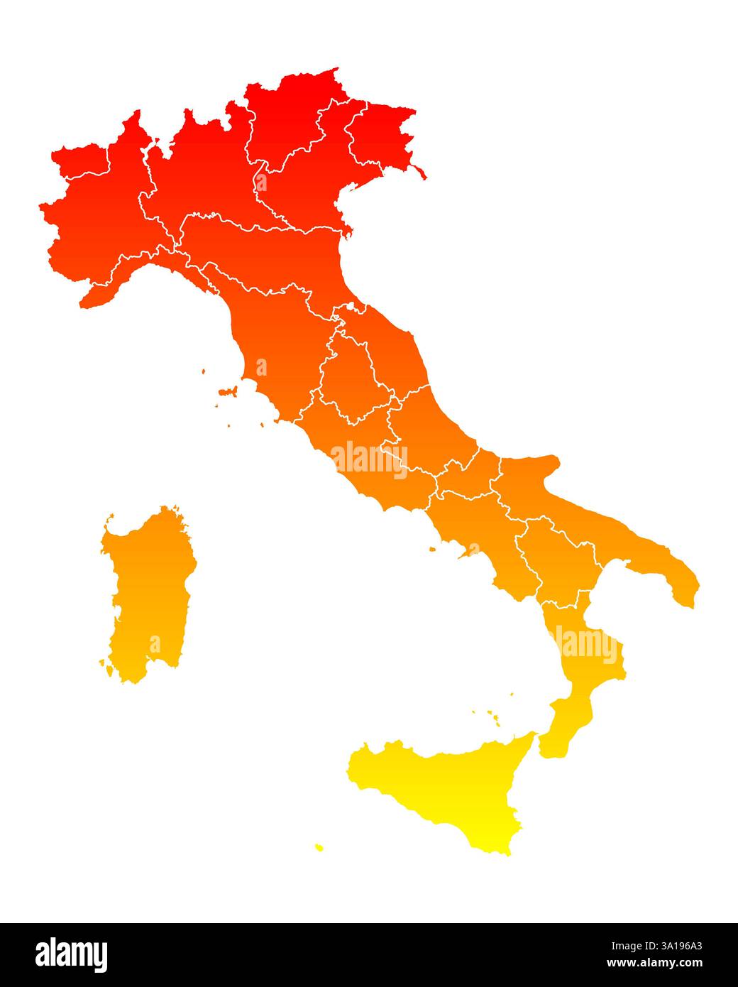 Map of Italy Stock Photo - Alamy