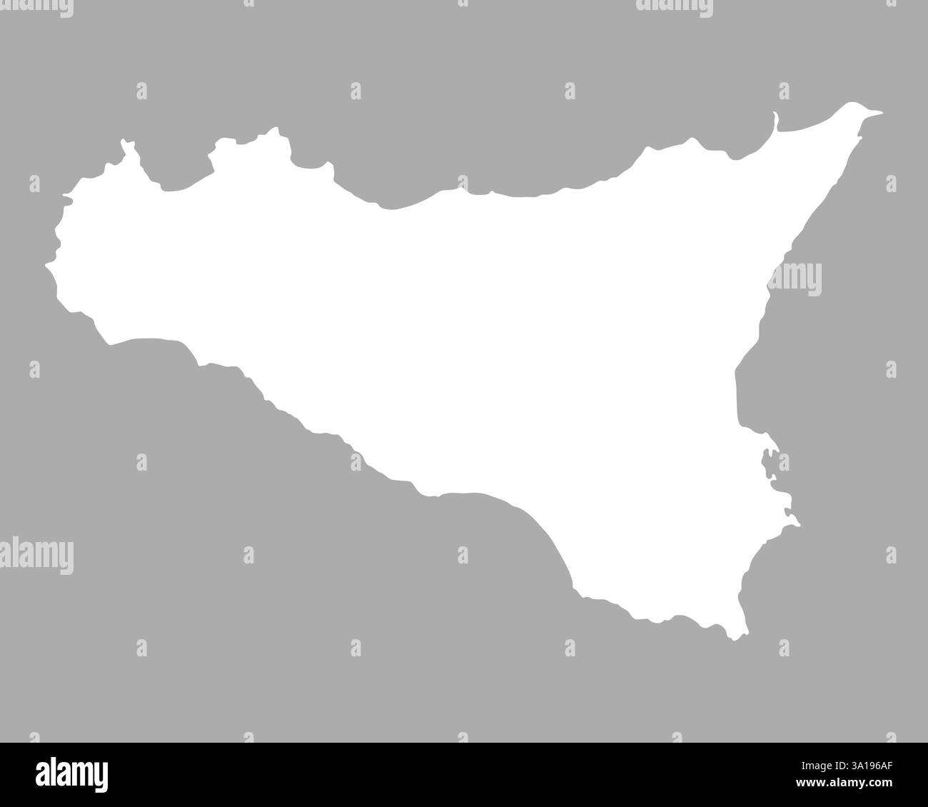 Map of Sicily Stock Photo - Alamy