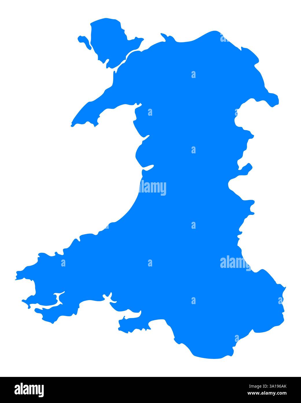 Map of Wales Stock Photo - Alamy