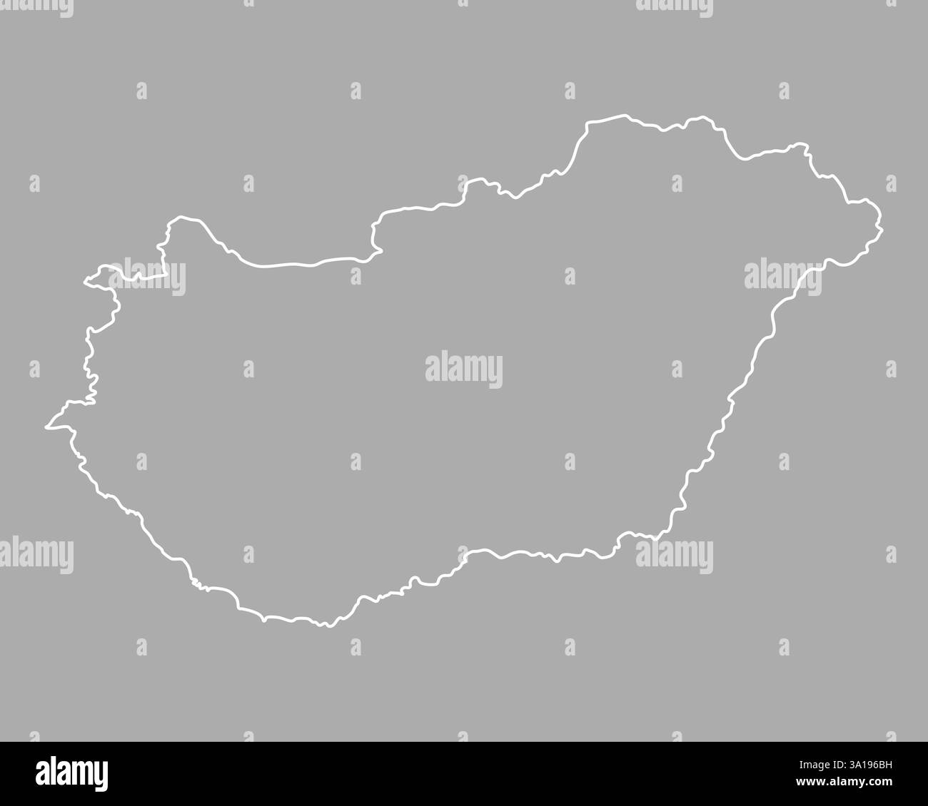 Map of Hungary Stock Photo - Alamy