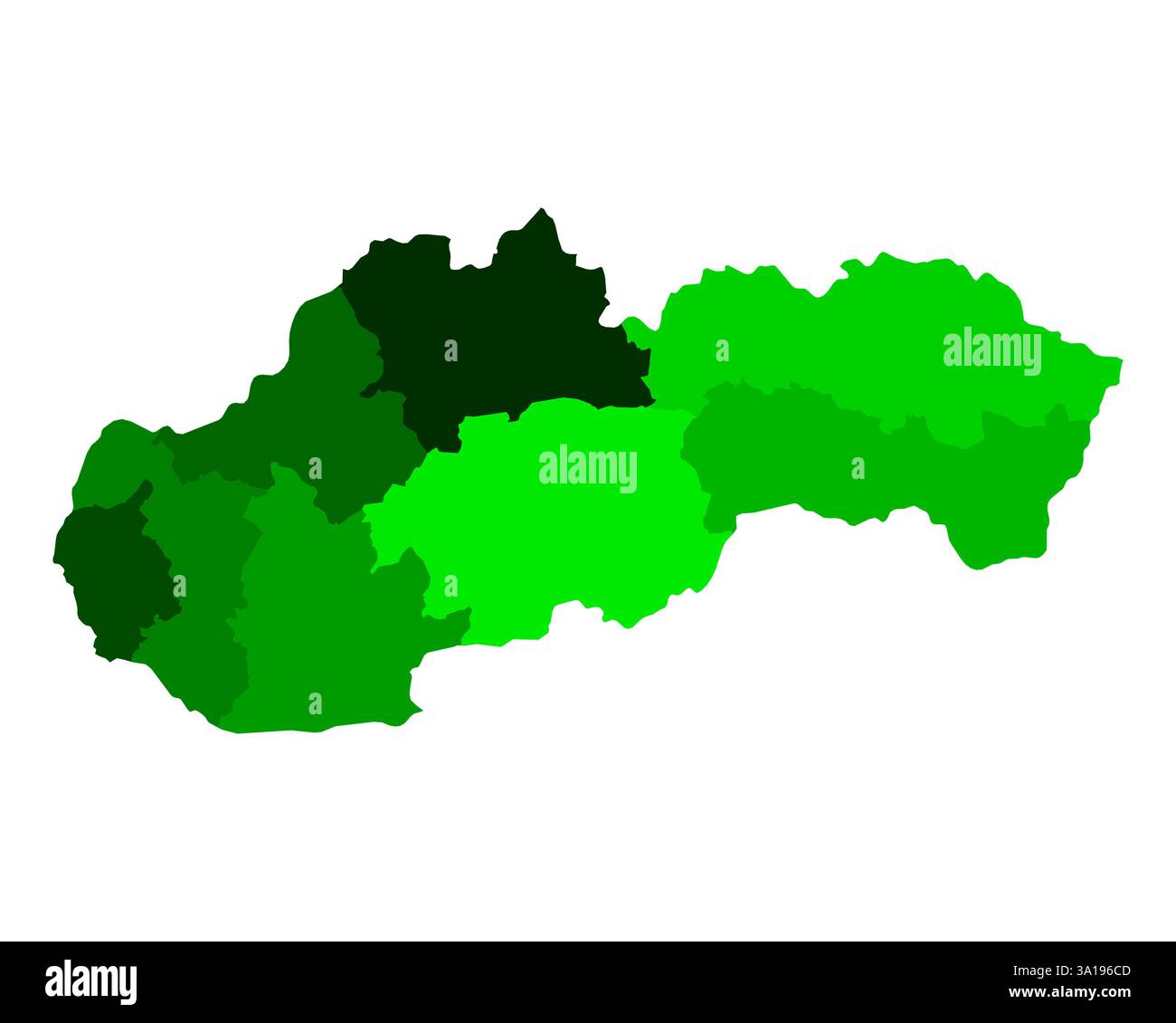 Map of Slovakia Stock Photo - Alamy