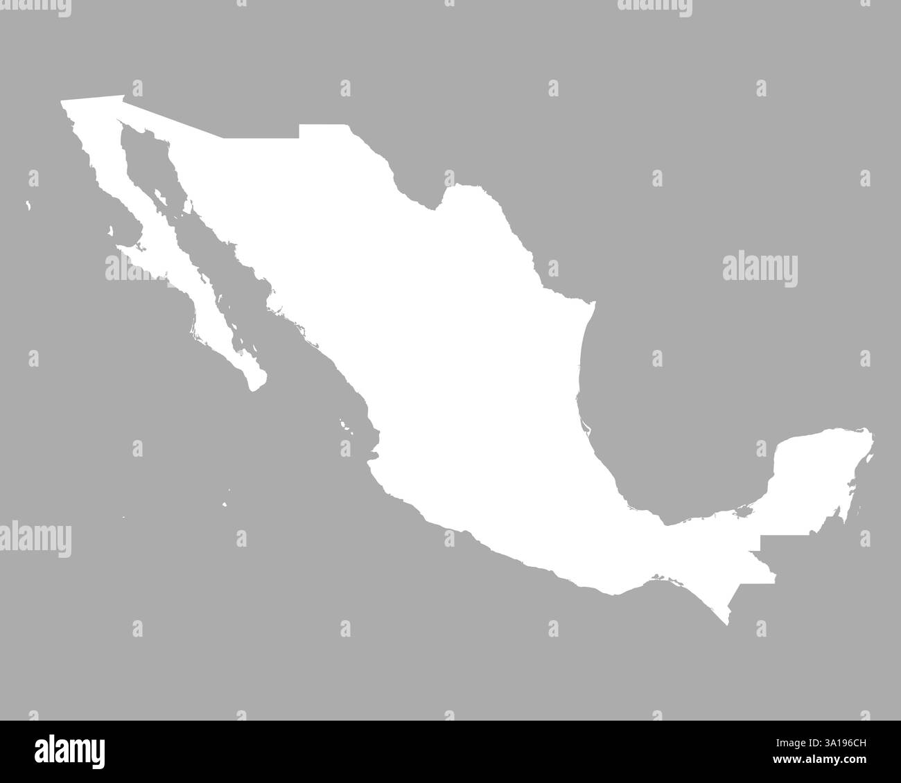Map of Mexico Stock Photo - Alamy