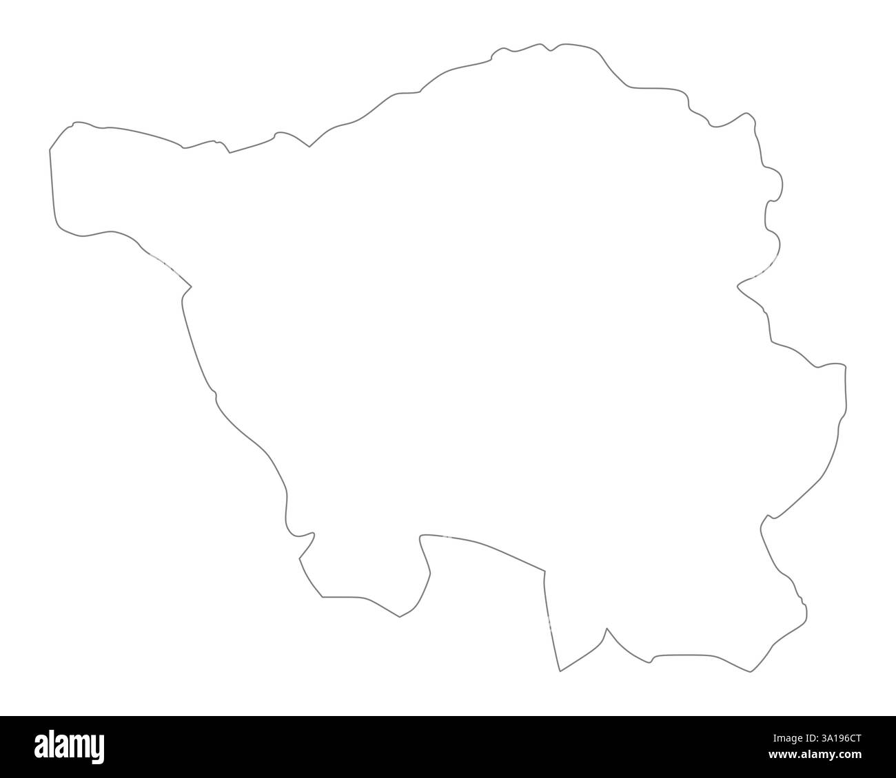 Map of Saarland Stock Photo - Alamy