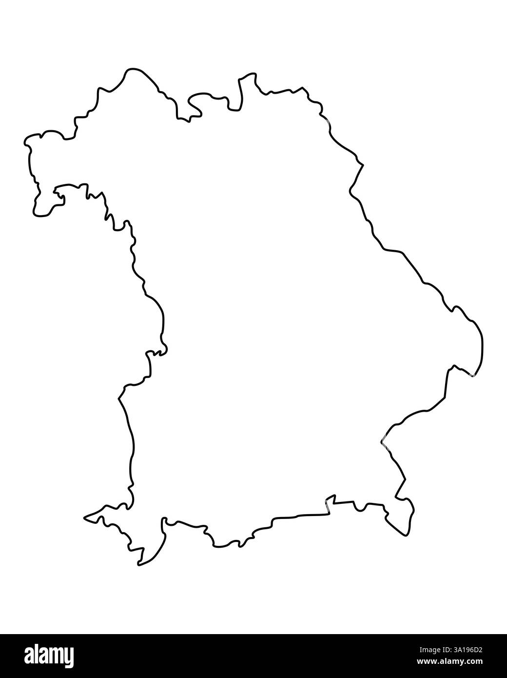 Map of Bavaria Stock Photo - Alamy