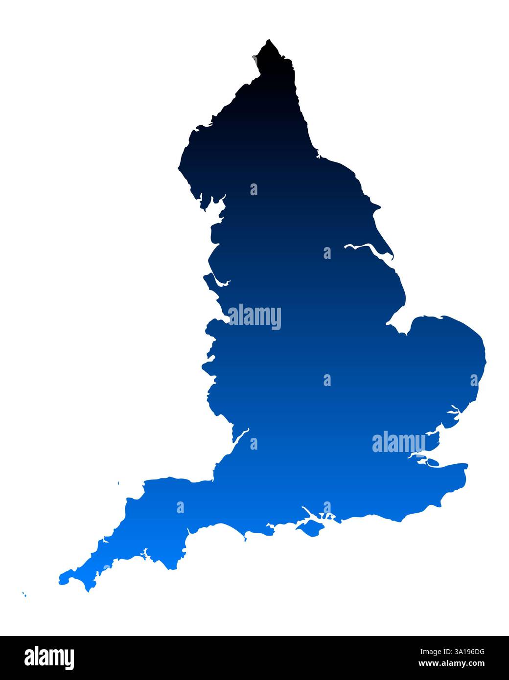 Map of England Stock Photo - Alamy