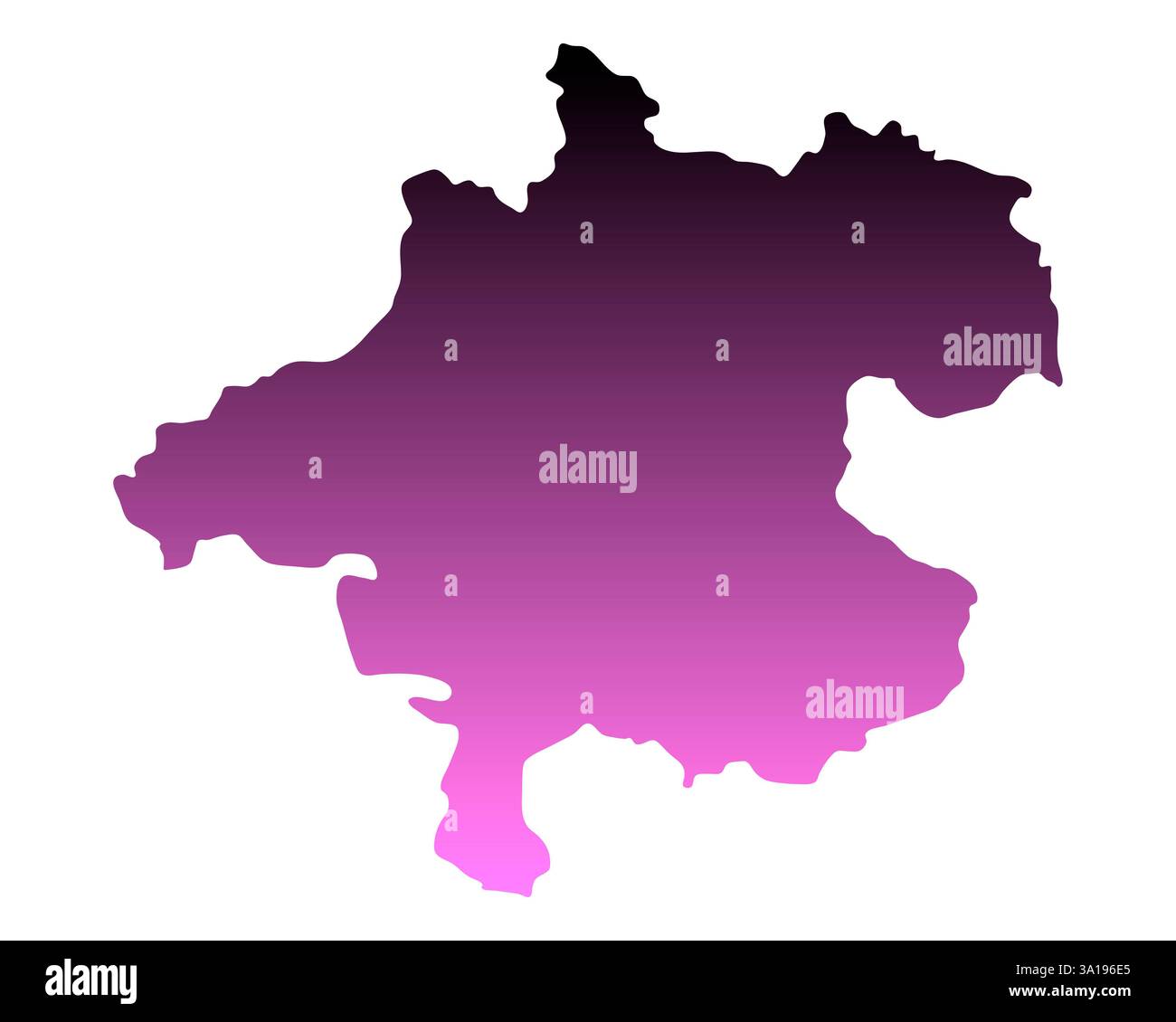 Map of Upper Austria Stock Photo - Alamy