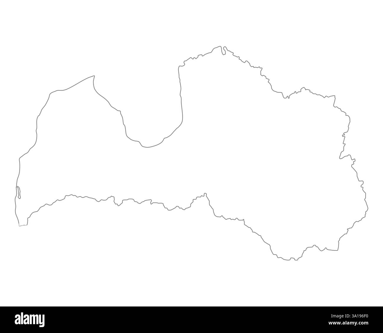 Map of Latvia Stock Photo - Alamy