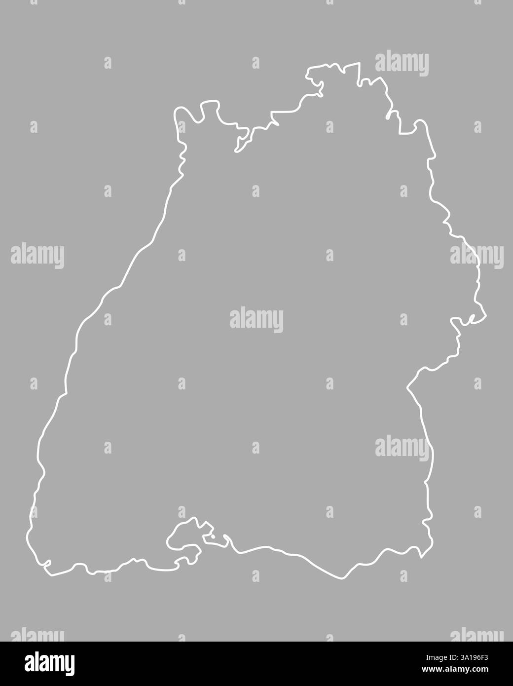Map of Baden-Württemberg Stock Photo - Alamy