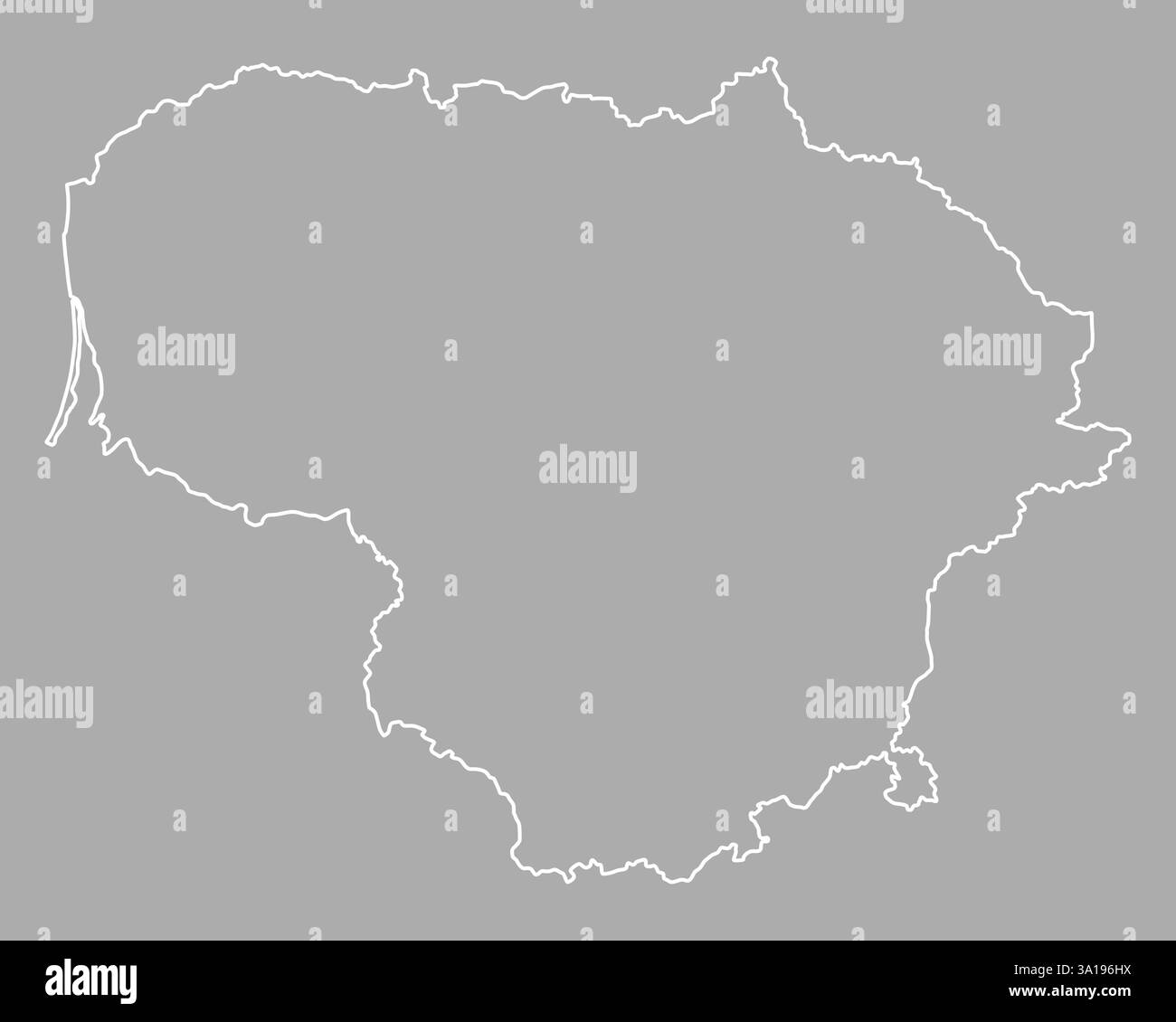 Map of Lithuania Stock Photo - Alamy