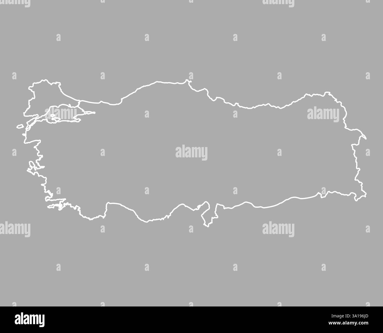 Map of Turkey Stock Photo - Alamy