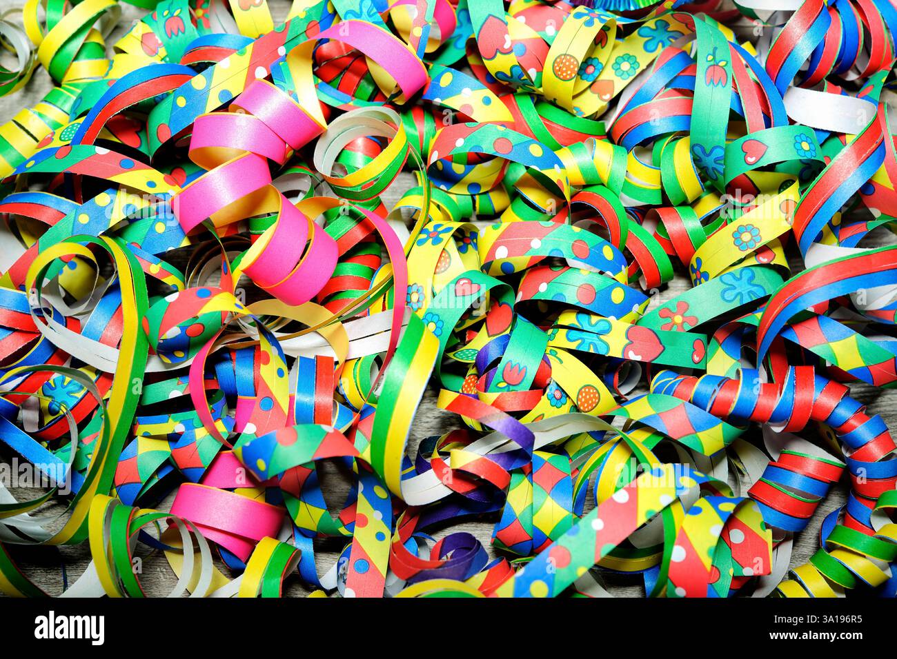 Colorful carnival streamers background texture Stock Photo - Alamy