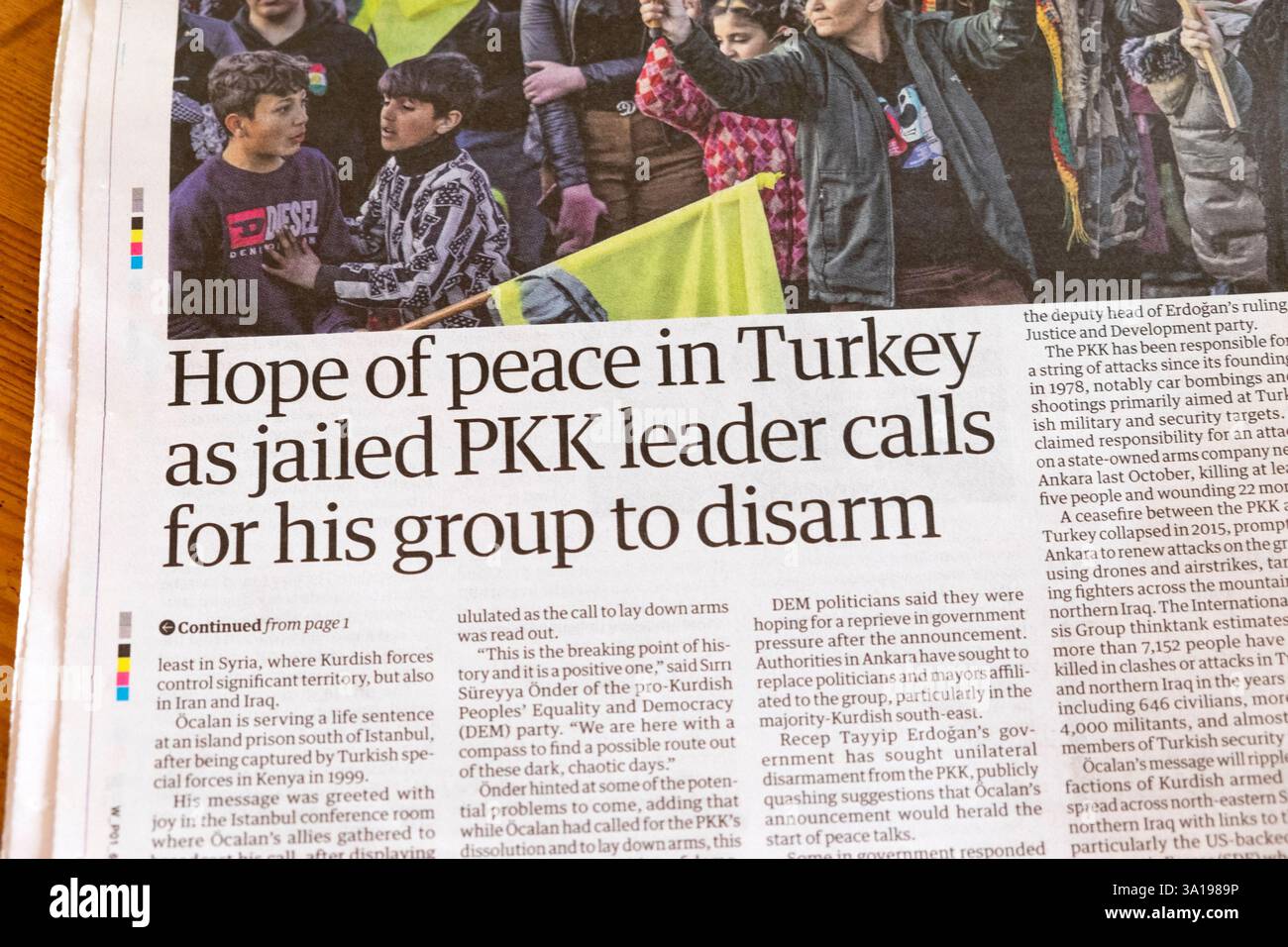 'Hope of peace in Turkey as jailed PKK leader calls for his group to ...