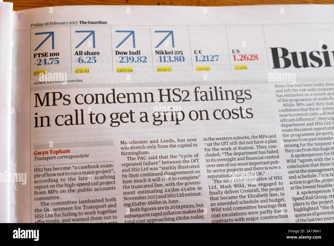 British 'MPs condemn HS2 failings in call to get a grip on costs ...