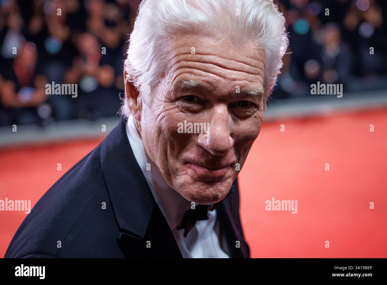 Richard Gere attends the red carpet of the film "Wolfs" at the Palazzo ...