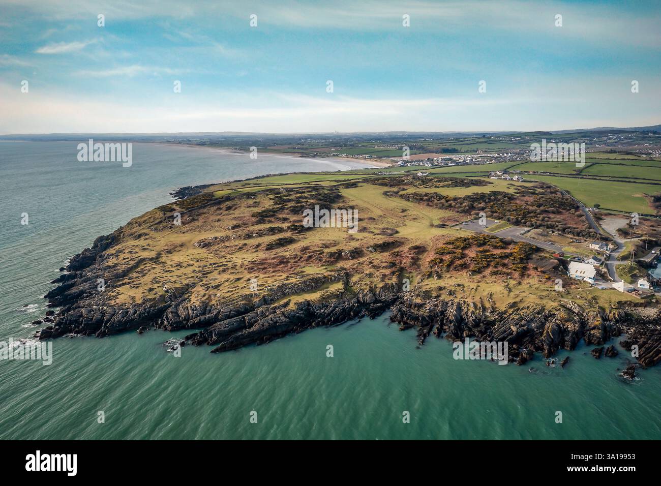 Aerial View Over Clogherhead, Oriel Port, Louth Ireland Stock Photo - Alamy