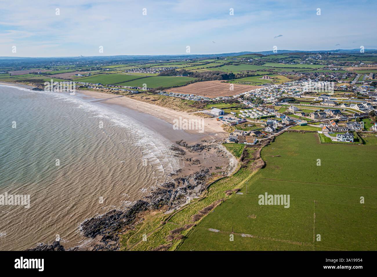 Aerial View Over Clogherhead, County Louth Ireland Stock Photo - Alamy