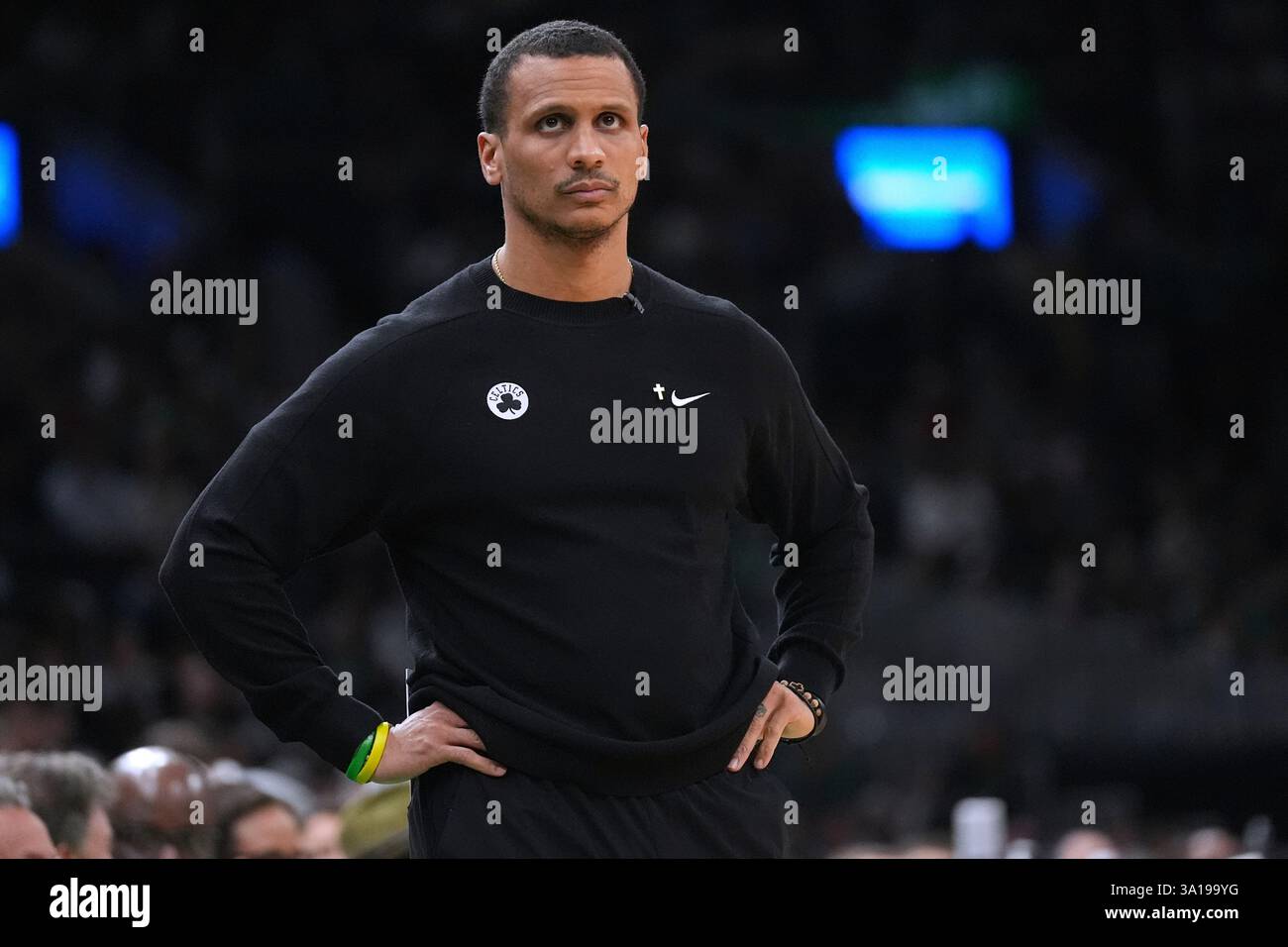 Boston Celtics head coach Joe Mazzulla during an NBA basketball game ...