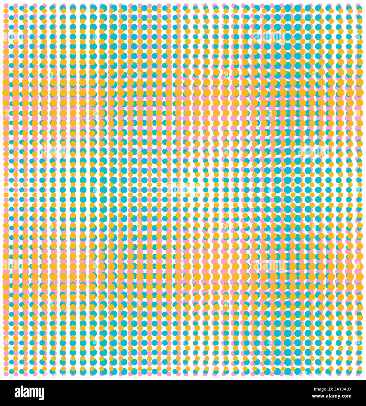 Grid dots colored, background white Stock Photo - Alamy