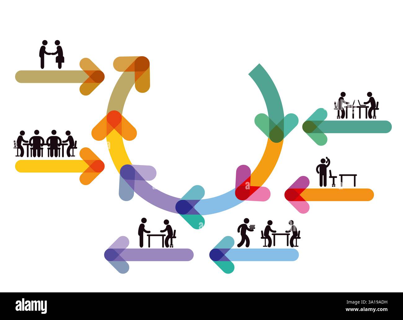 Team working office Cut Out Stock Images & Pictures - Alamy