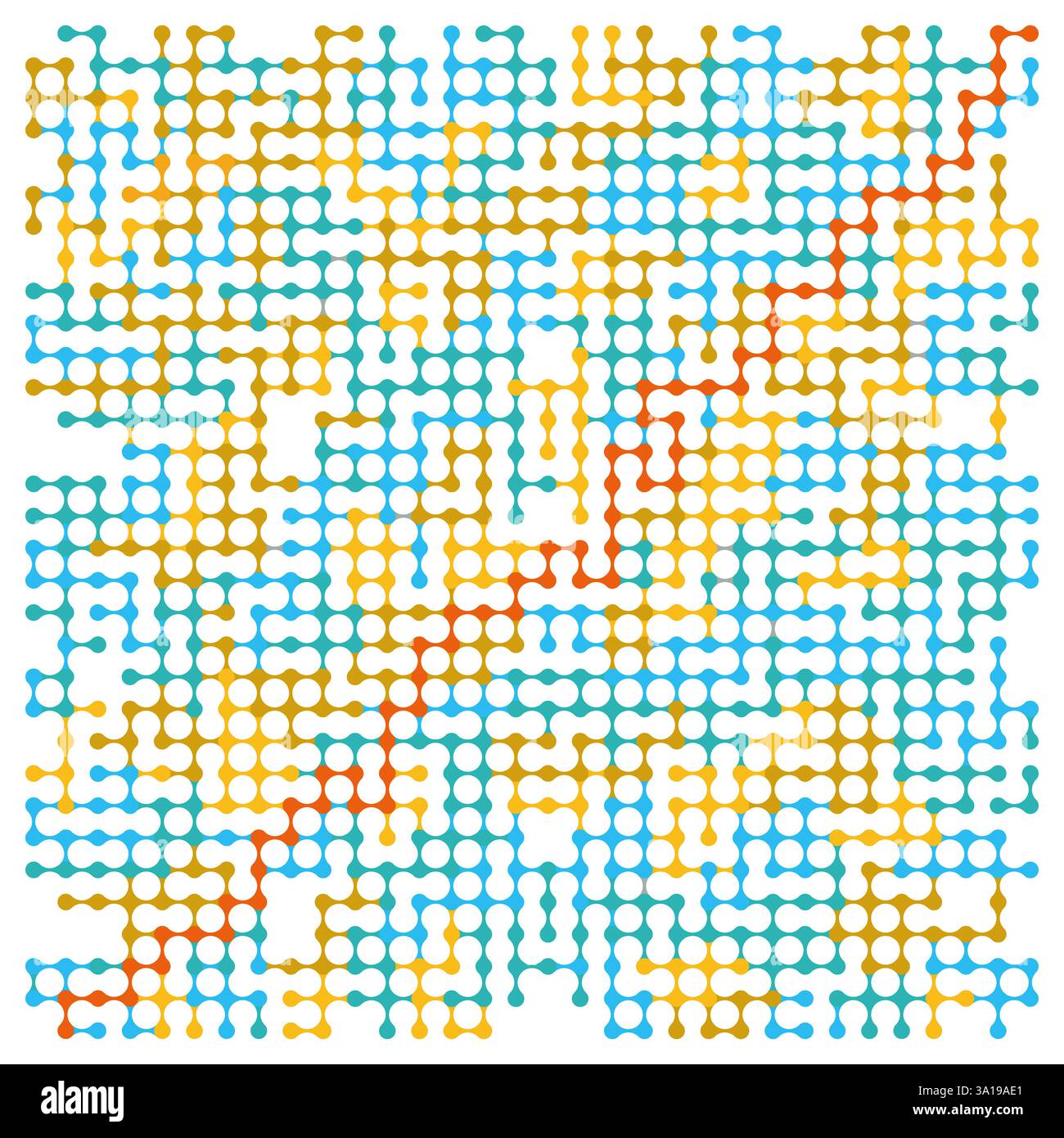 geometric digital structure, illustration Stock Photo - Alamy