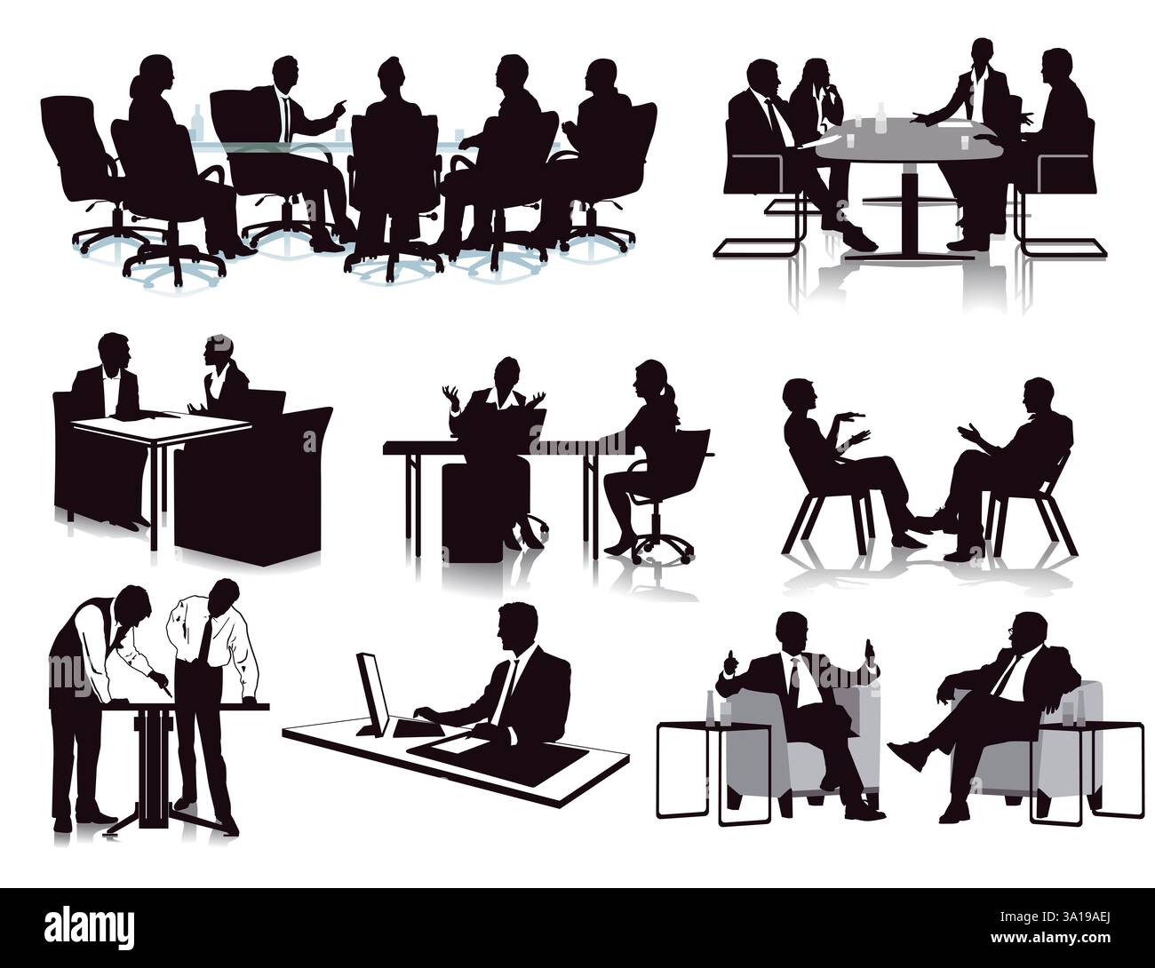 Discussion presenting Cut Out Stock Images & Pictures - Alamy