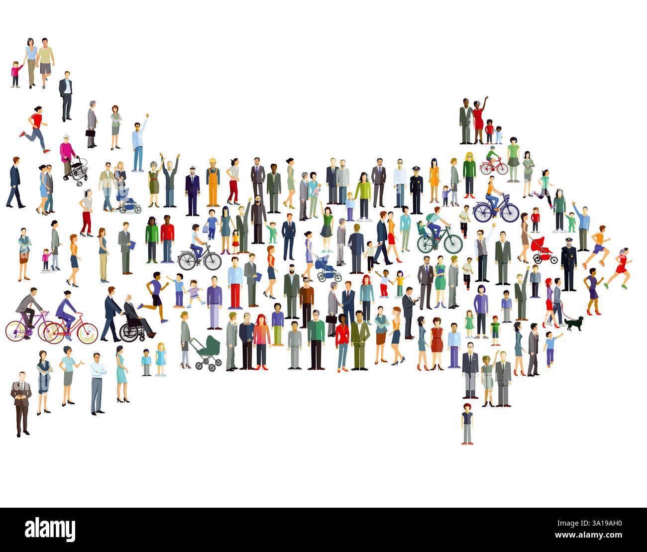 Photo crowd business people Cut Out Stock Images & Pictures - Alamy