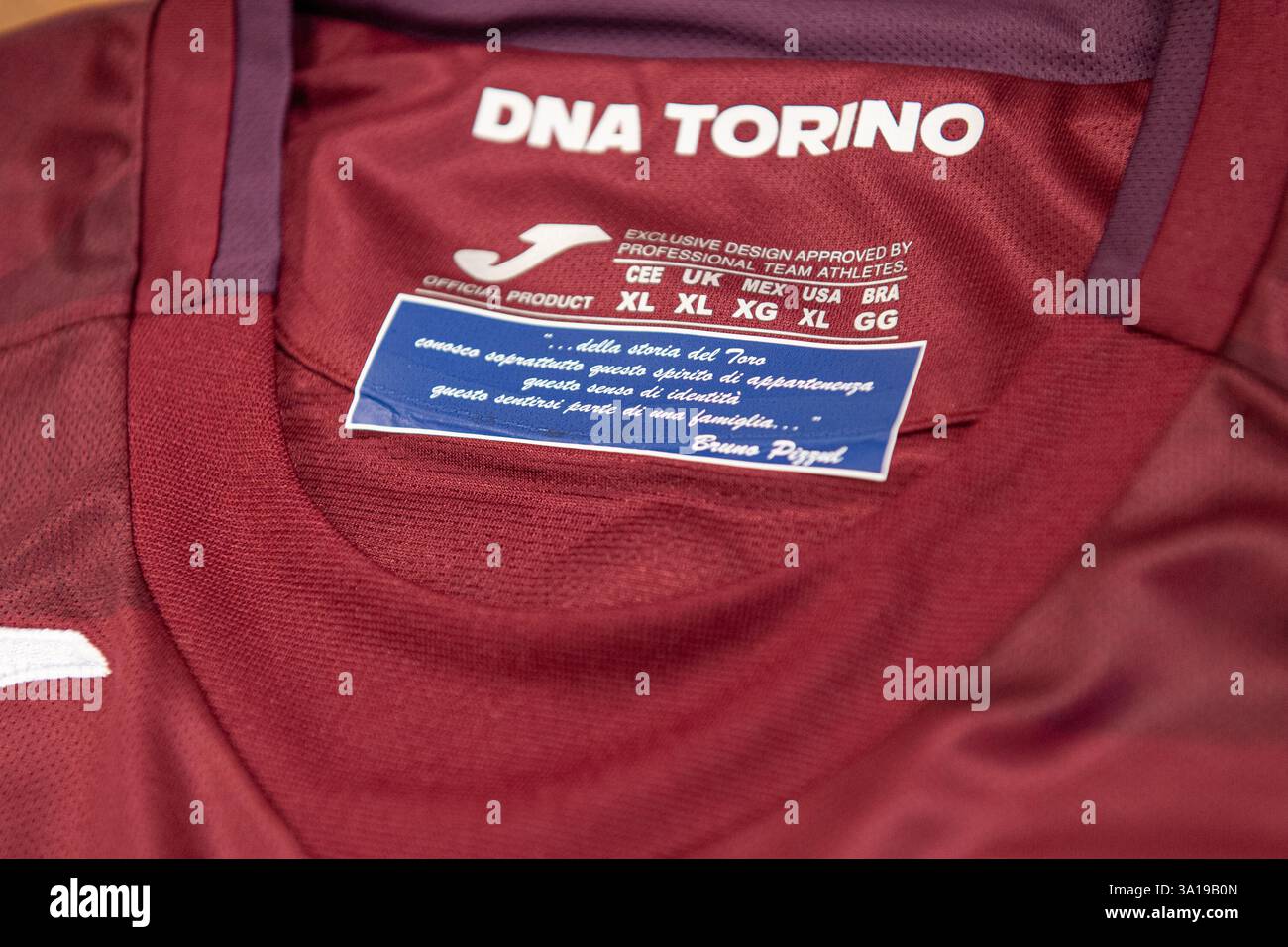 Turin, Italia. 07th Mar, 2025. The patch commemorating the passing of ...