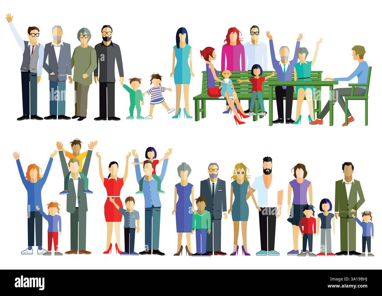 Community gathering Cut Out Stock Images & Pictures - Alamy