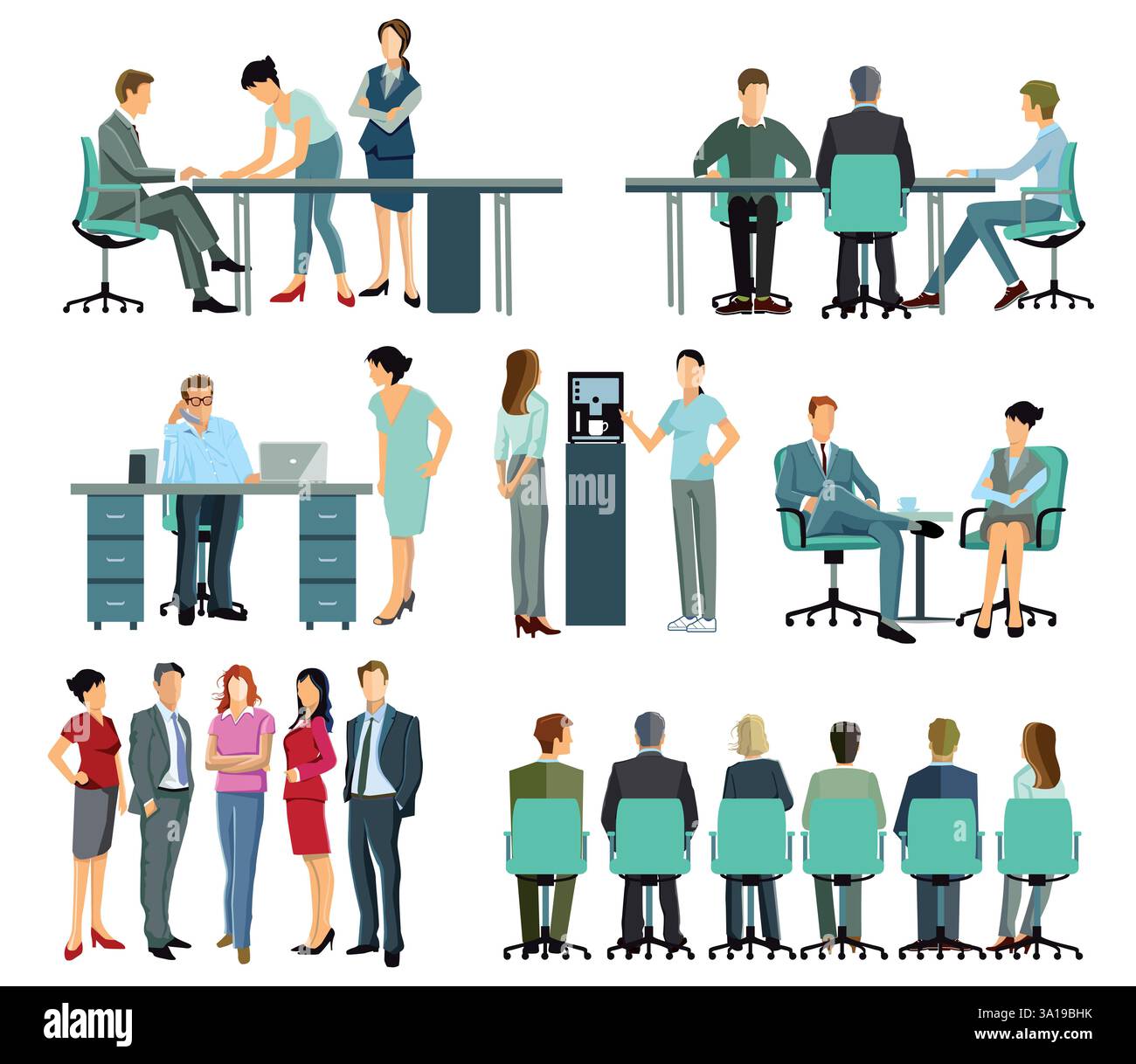Work and distribution in the office Stock Photo - Alamy