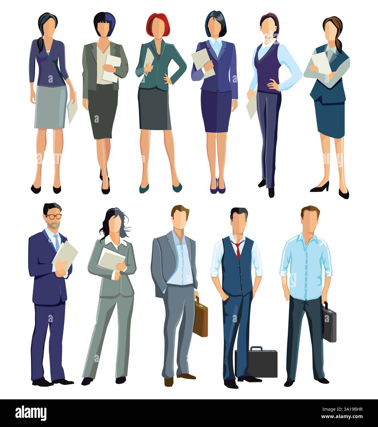 Success employees Cut Out Stock Images & Pictures - Alamy
