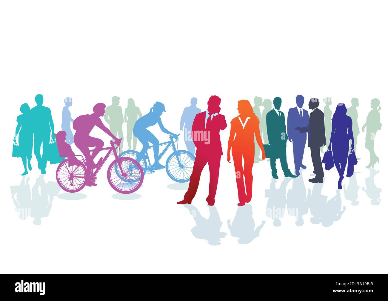 Man walk on street Cut Out Stock Images & Pictures - Alamy