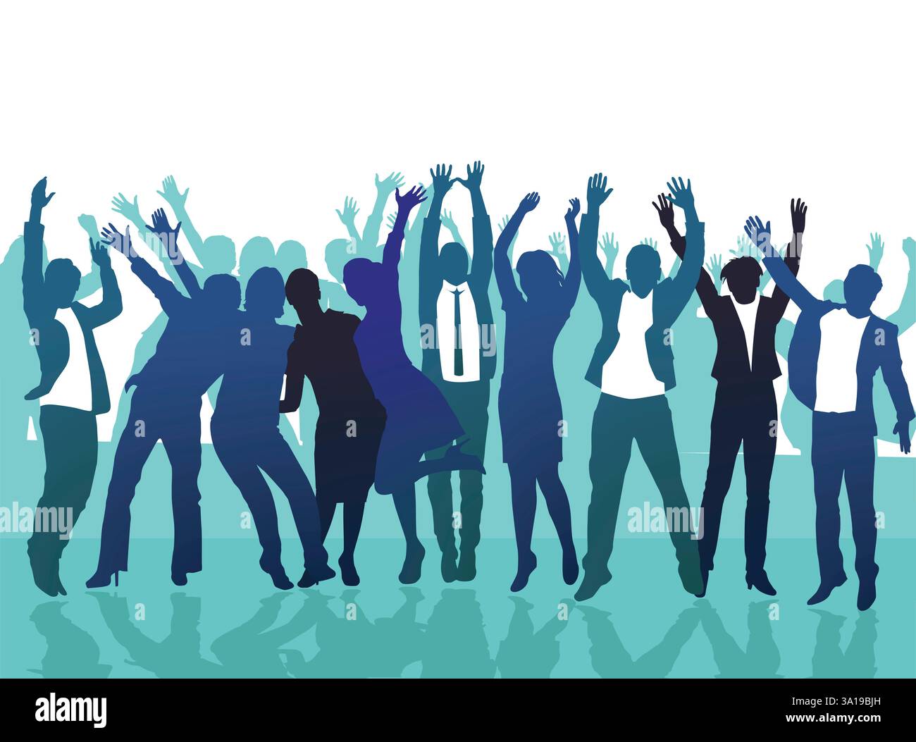 Group corporate staff members hi-res stock photography and images - Alamy