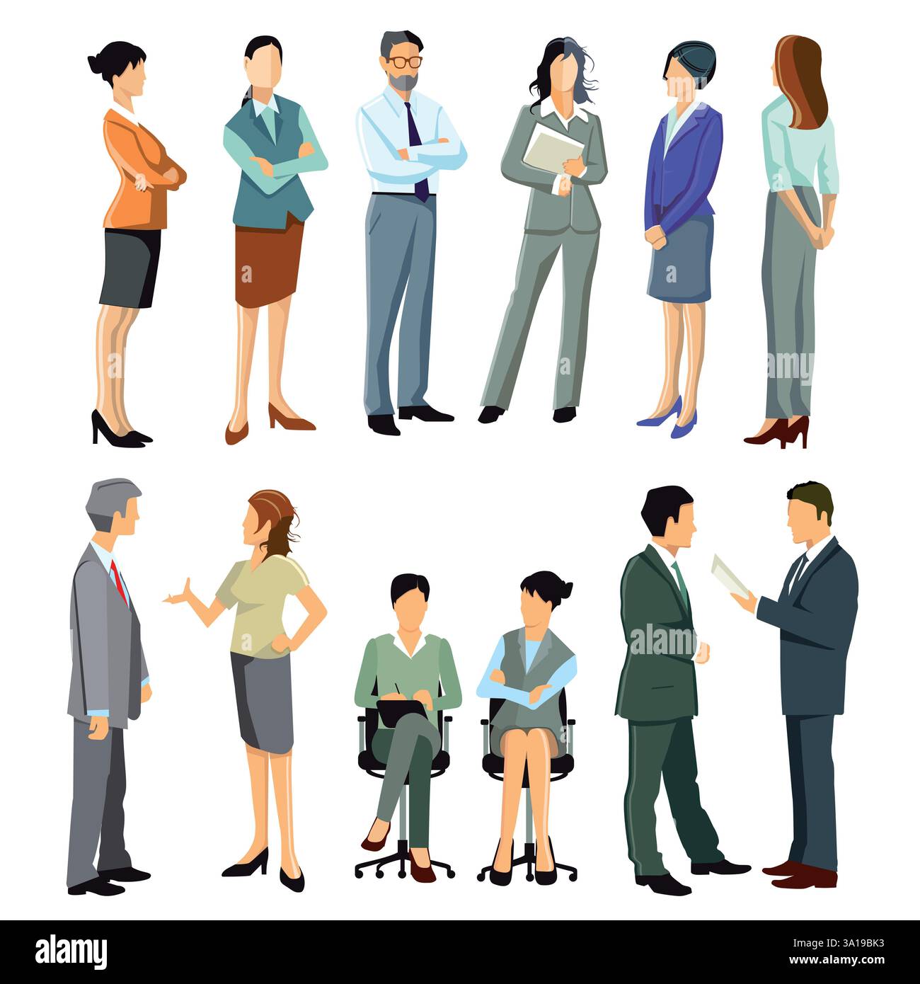 Communication people in business Cut Out Stock Images & Pictures - Alamy