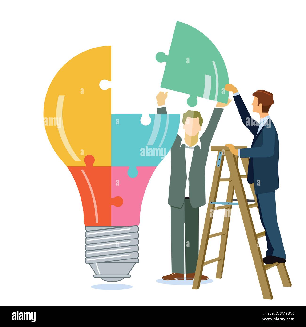 Team work building success Cut Out Stock Images & Pictures - Alamy